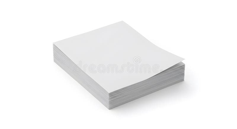 Crisp Stack of Pristine White Printing Sheets Offering Creative ...