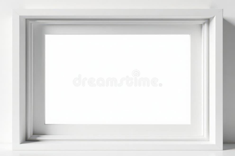 Crisp White Frame, Perfectly Isolated Against a Bright White Backdrop ...