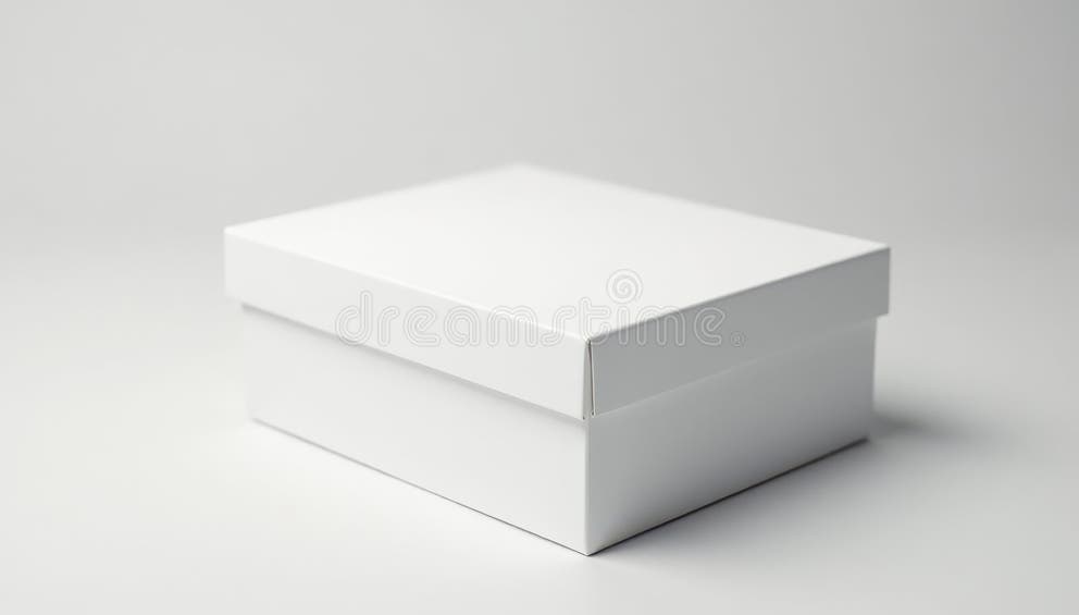 Crisp White Matte Box, Smooth Surface, Subtle Shadow , Premium, High Resolution Stock ...