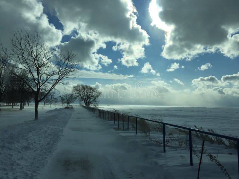 Crisp winter morning stock photo. Image of horizon, snow - 48790120