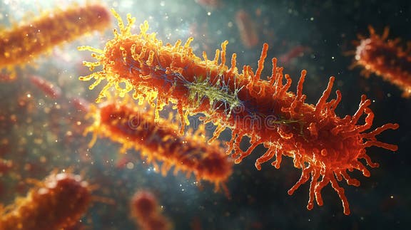 Crispr Array Assembling In Bacteria With Foreign Dna Integration Stock Illustration