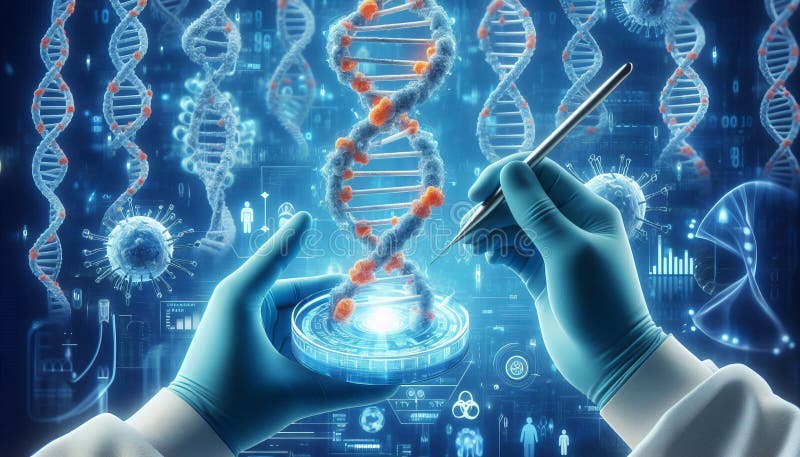 CRISPR Cas a Technology that Allows for Precise Editing of DNA S Stock Illustration ...