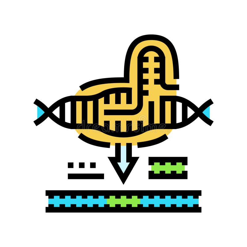 Crispr Casediting Cryptogenetics Color Icon Vector Illustration Stock ...