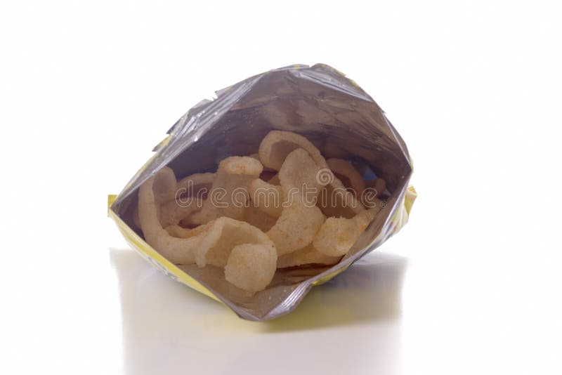 Open packet of crisps stock photo. Image of food, crispy - 36680856