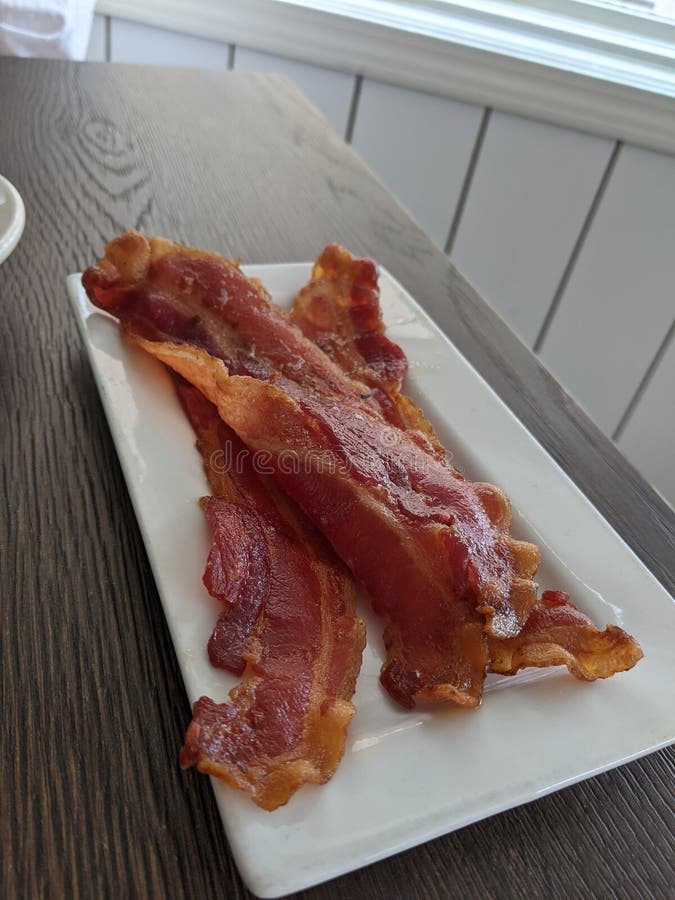 Crispy bacon breakfast stock image. Image of food, dessert - 225905333