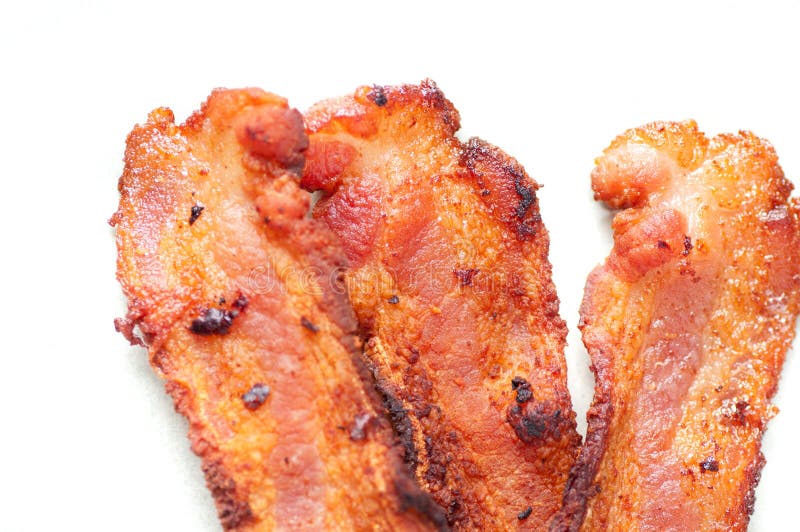 Crispy bacon rashers stock photo. Image of grilled, gluten - 214126196