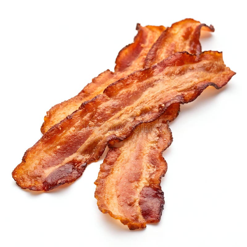 Crispy Bacon Slices stock illustration. Illustration of styling - 356301031