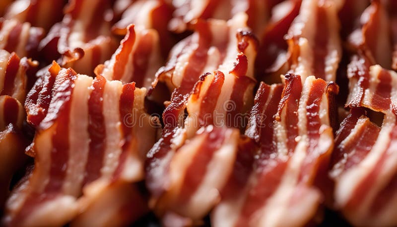 Crispy Bacon Strips stock image. Image of delicious - 348662483