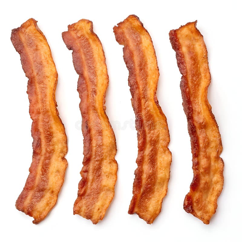 Crispy Bacon Strips stock illustration. Illustration of bacon - 356310351