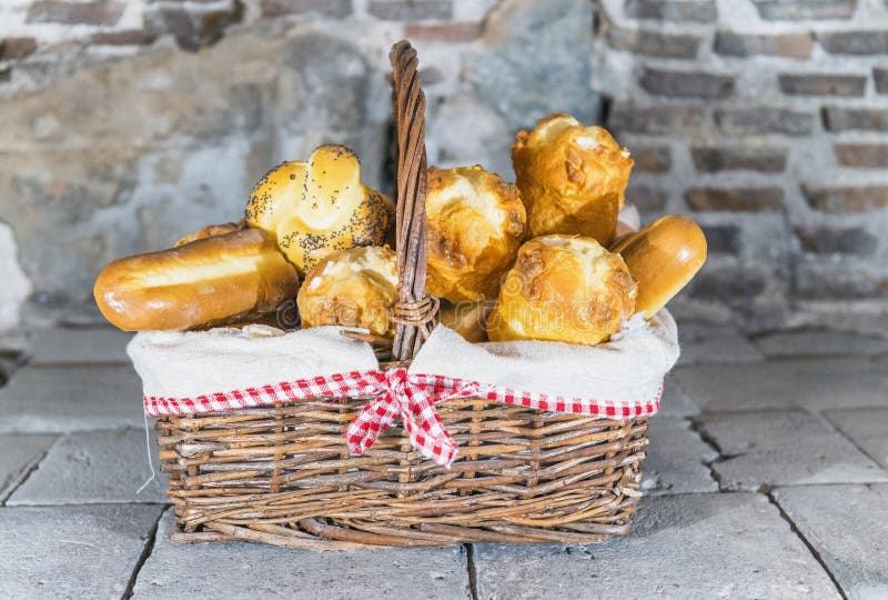 Bread in a bucket stock photo. Image of food, bucket - 93582182