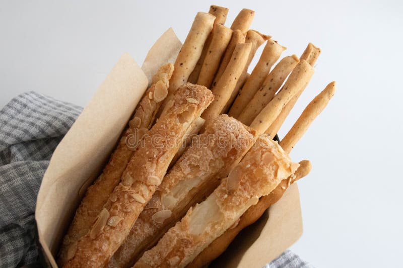Snacks Concept, Crispy Bread Sticks Stock Image - Image of party, snack ...