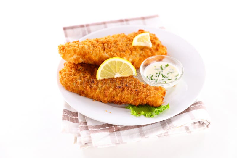 Crispy breaded fish fillet stock image. Image of fillet - 210658643