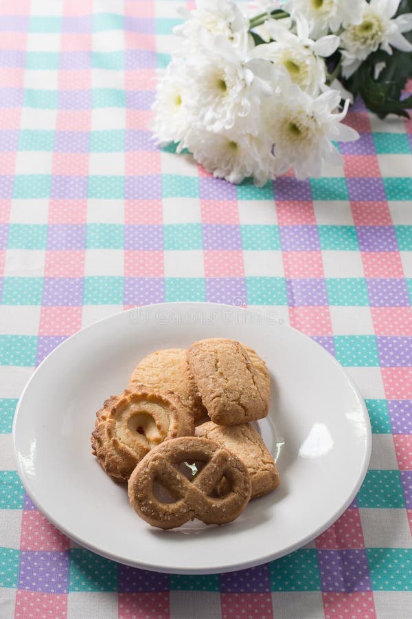 Crispy Butter Cookie for Break Stock Image - Image of fresh, baked ...