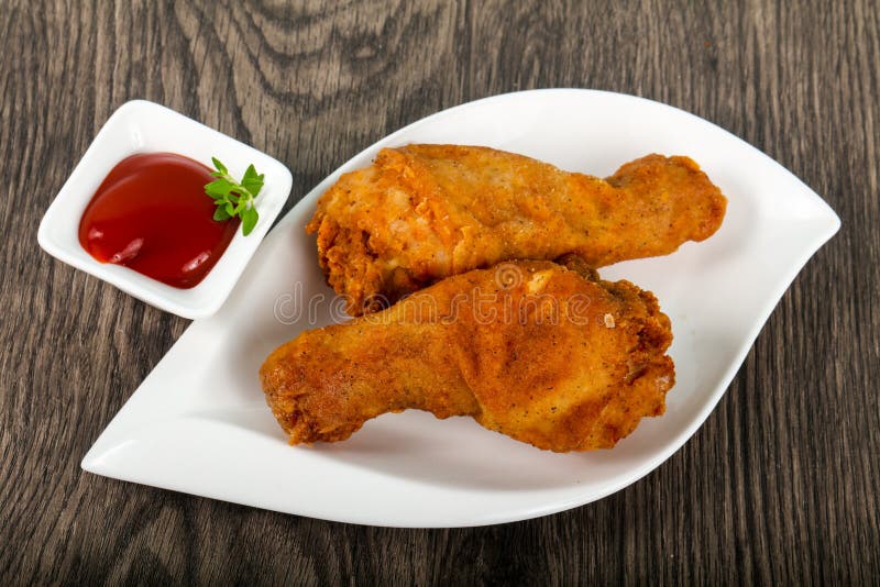 Crispy chicken legs stock photo. Image of roasted, restaurant - 112199722