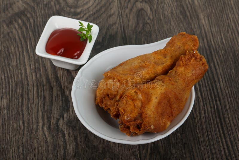 Crispy chicken legs stock image. Image of restaurant - 112893803