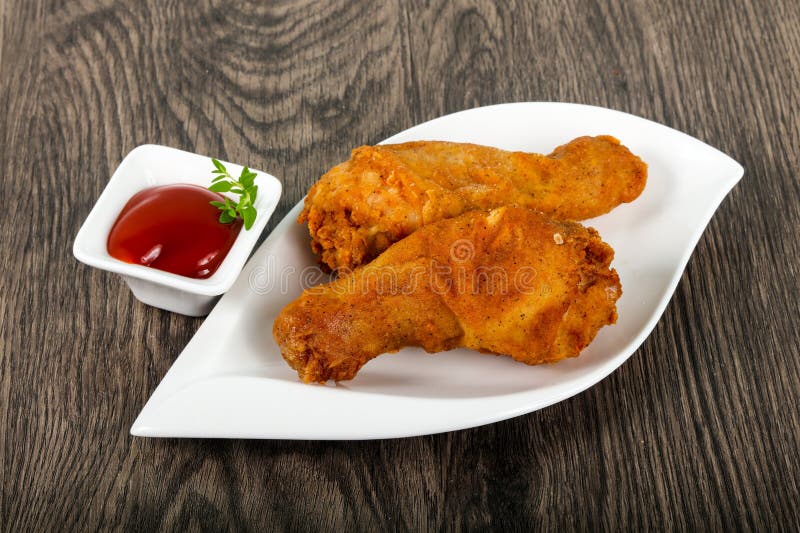 Crispy chicken legs stock photo. Image of nutrition - 143074742