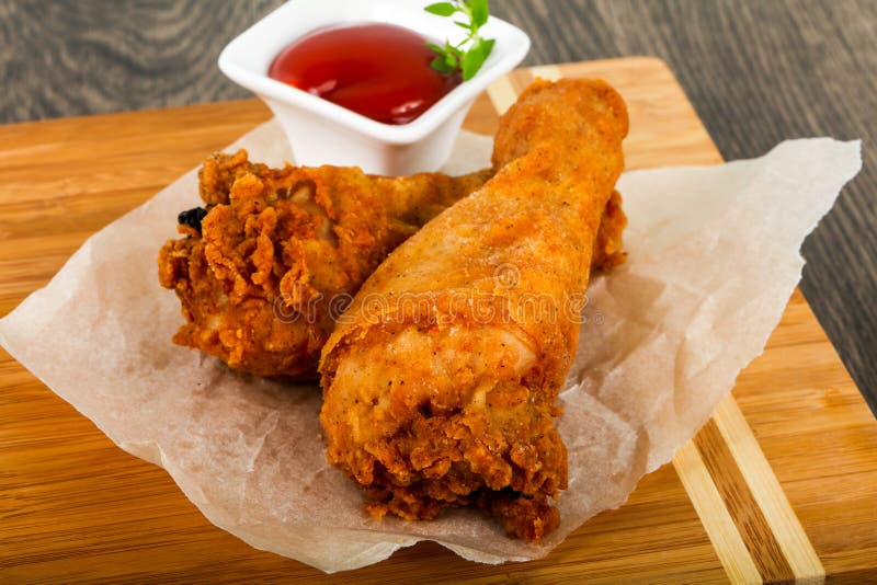 Crispy chicken legs stock photo. Image of lunch, roast - 154493696