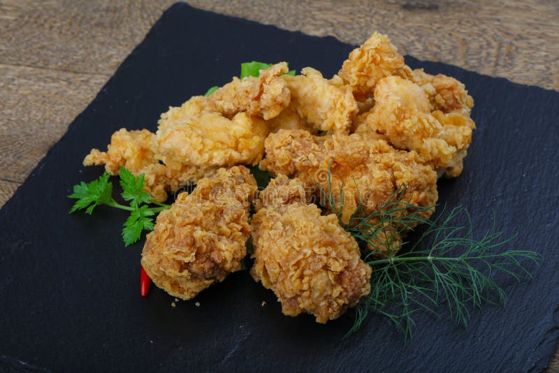 Crispy chicken nuggets stock photo. Image of meat, appetizer - 112852016