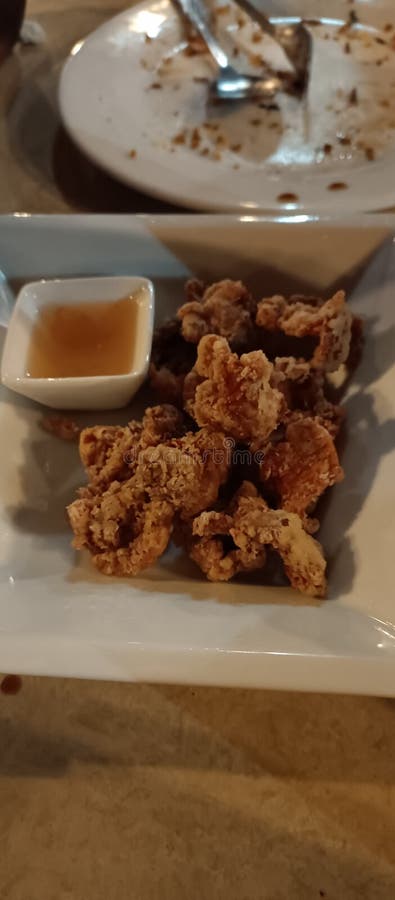 Crispy chicken skin stock image. Image of lunch, brunch - 264586989
