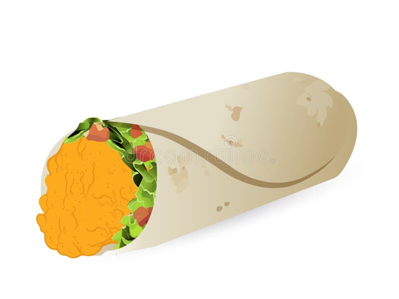Chicken Wrap Stock Illustrations – 1,535 Chicken Wrap Stock ...
