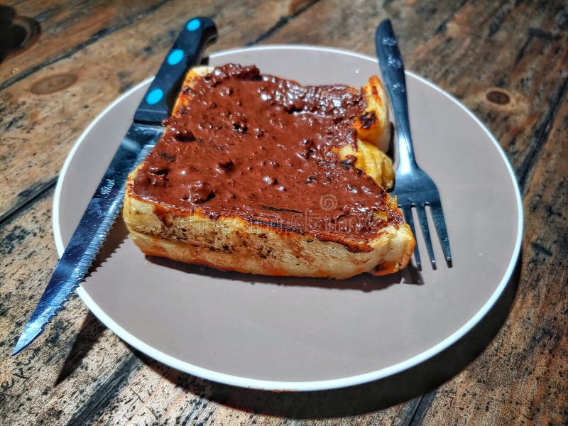 Crispy Chocolate Coated Toast Stock Image - Image of chocolate, covered ...