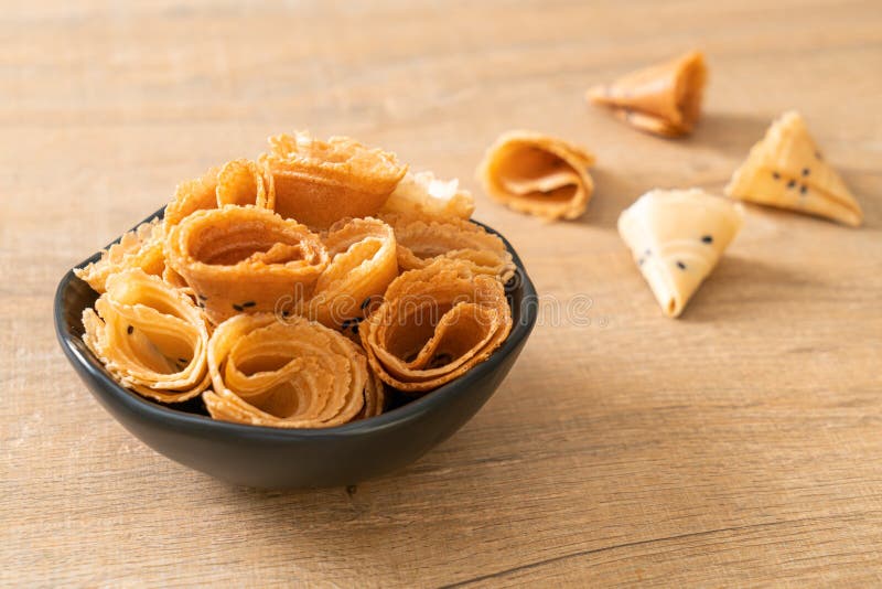 Crispy Coconut Roll - Asian Snack Stock Photo - Image of refreshment ...