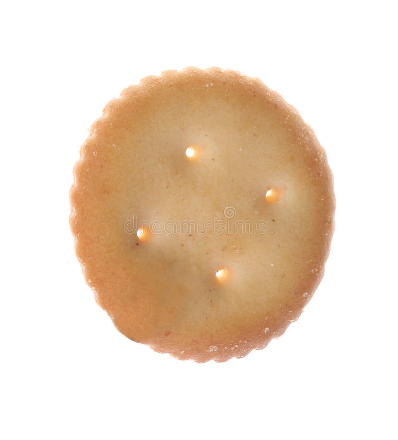Crispy Cracker Isolated on White. Stock Image - Image of object, cookie ...