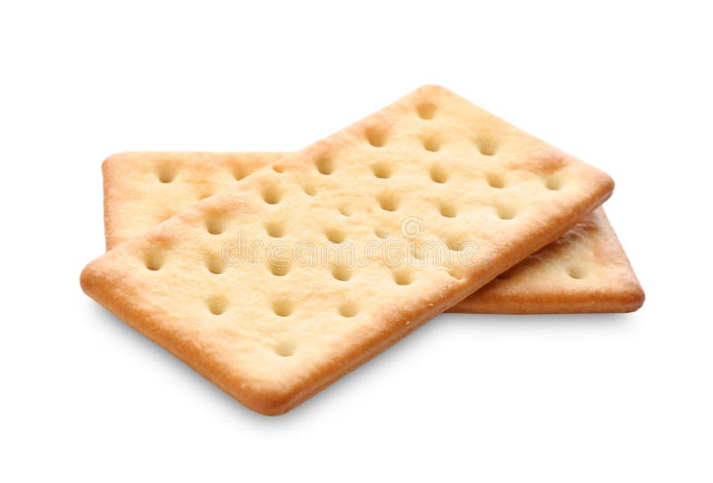Crispy Crackers Isolated. Delicious Snack Stock Photo - Image of salty ...