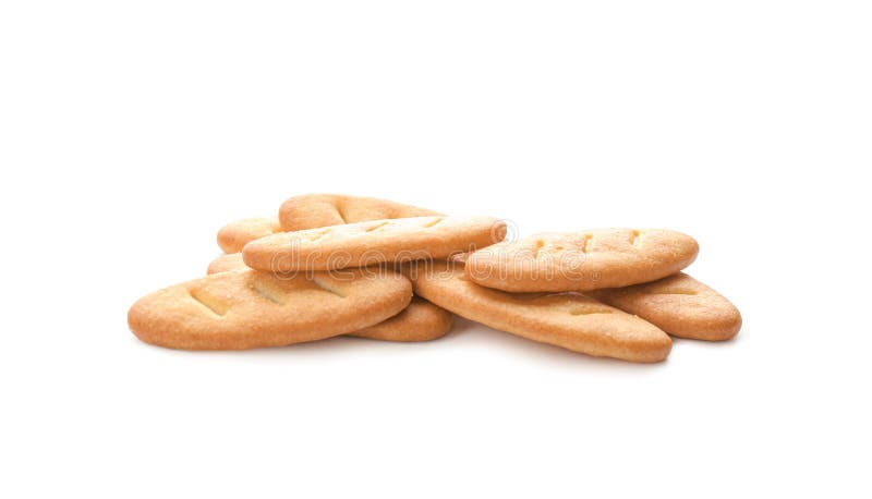 Crispy Crackers Isolated. Delicious Snack Stock Photo - Image of crust ...