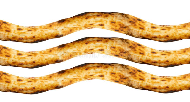 Crispy Crust of Pizza Isolated on White Stock Image - Image of pizza ...