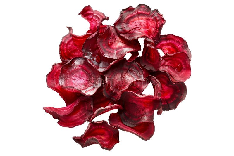 Crispy Dehydrated Beet Chips Isolated Transparent Background Rich ...