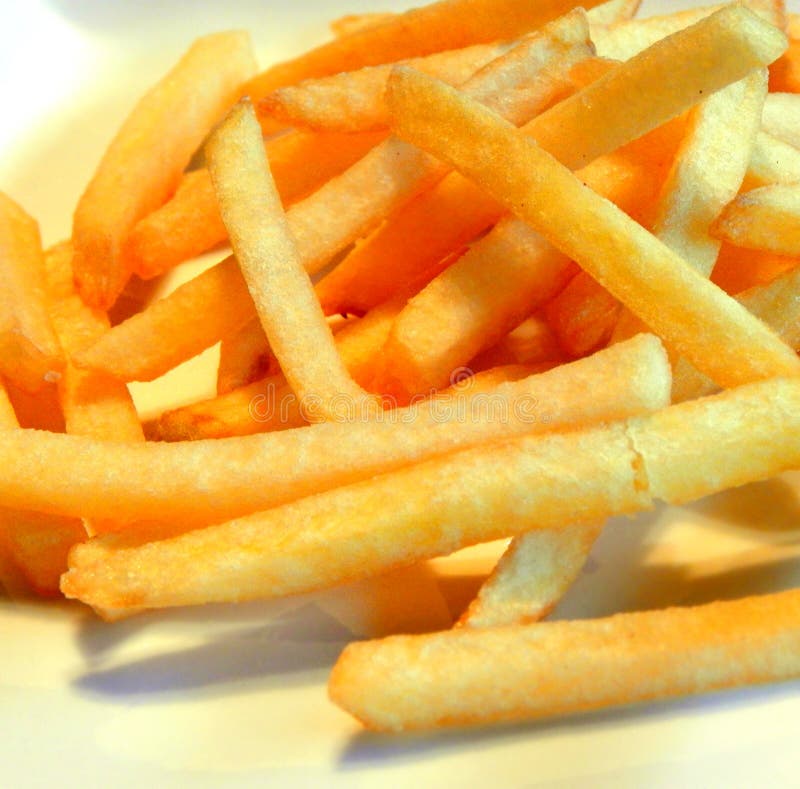 Crispy and Delicious French Fries Stock Image - Image of salt, junk ...