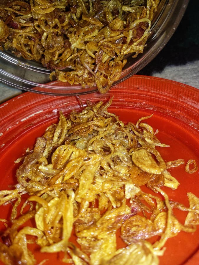 Fried onions stock photo. Image of deep, greasy, fastfood - 181597542