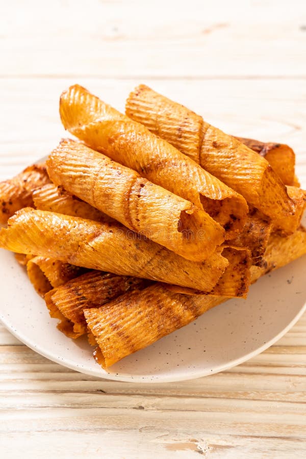 Crispy dried squid rolls stock photo. Image of nutrition - 155929628