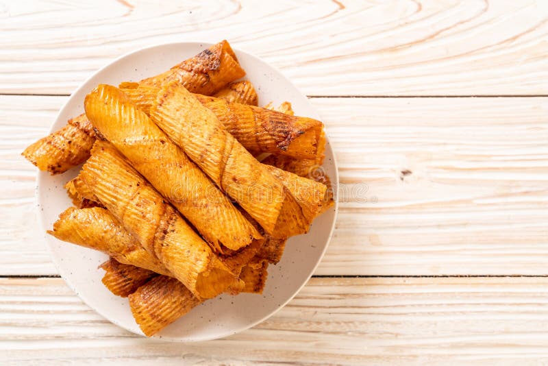 Crispy dried squid rolls stock image. Image of crispy - 162801891