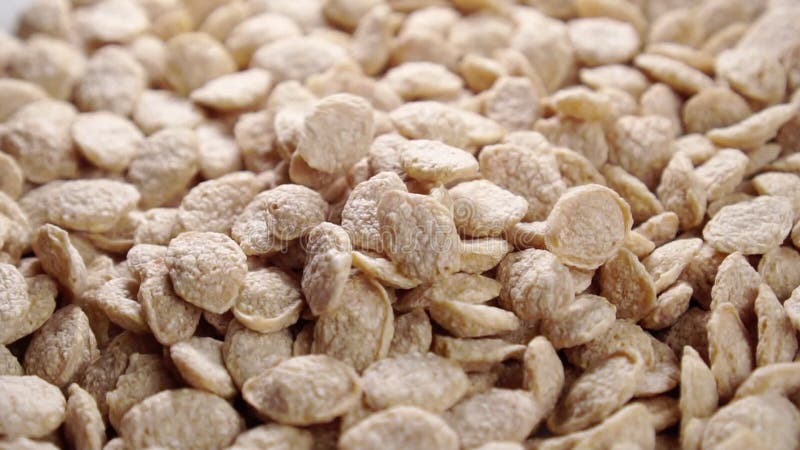 Crispy Dry Quinoa Flakes Falling on a Rustic Coarse Burlap Stock ...