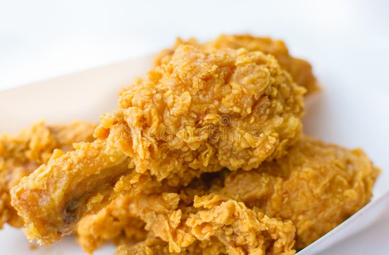 Crispy Fresh Fried Chicken Close Up Image. Stock Photo - Image of food ...