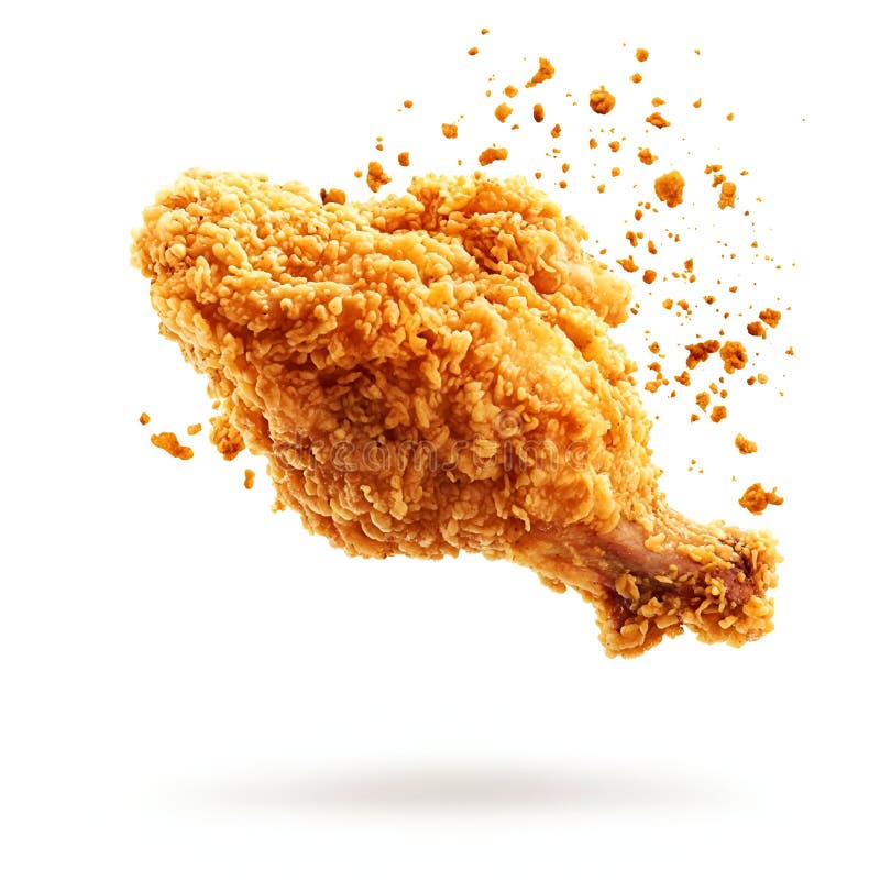 Crispy Fried Chicken Explosion Stock Photo - Image of hunger, dinner ...