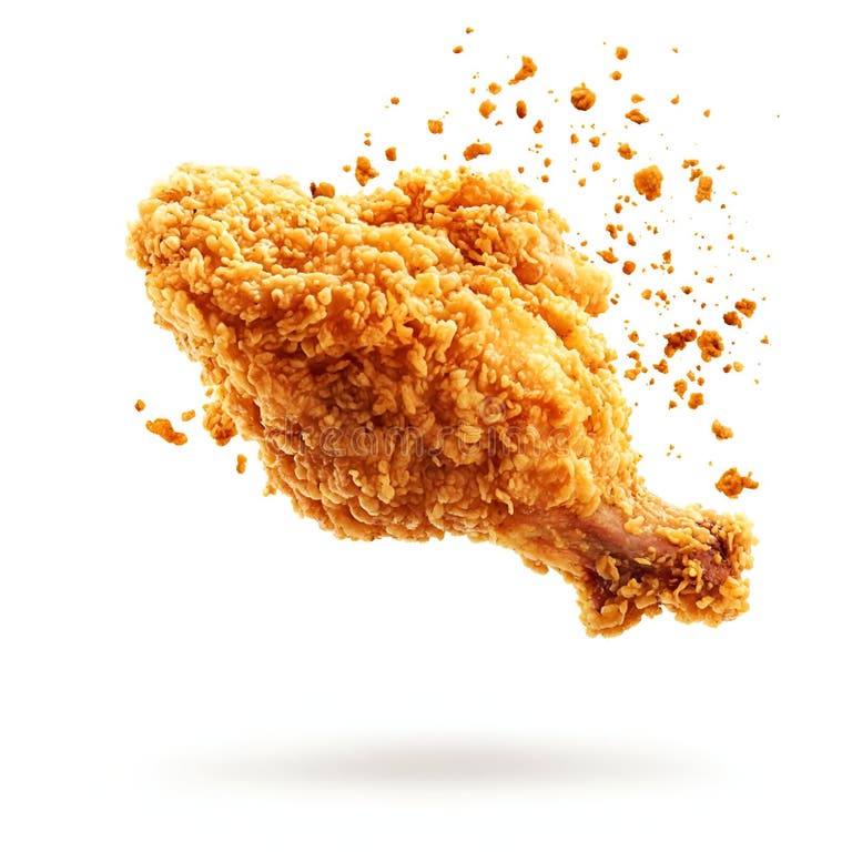 Crispy Fried Chicken Explosion Stock Photo - Image of hunger, dinner ...