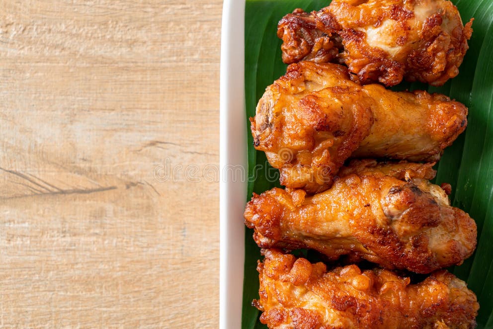 Crispy Fried Chicken with Fish Sauce Stock Image - Image of crispy ...