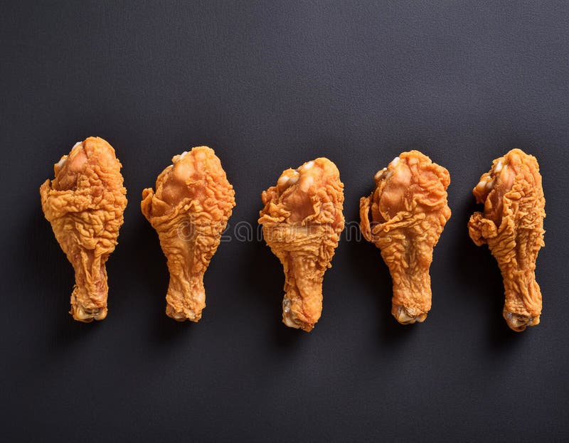 Crispy Fried Chicken: Studio Shot Stock Image - Image of tasty, food ...