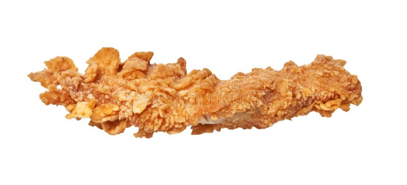 Crispy Fried Chicken on a Isolated White Background Stock Image - Image ...