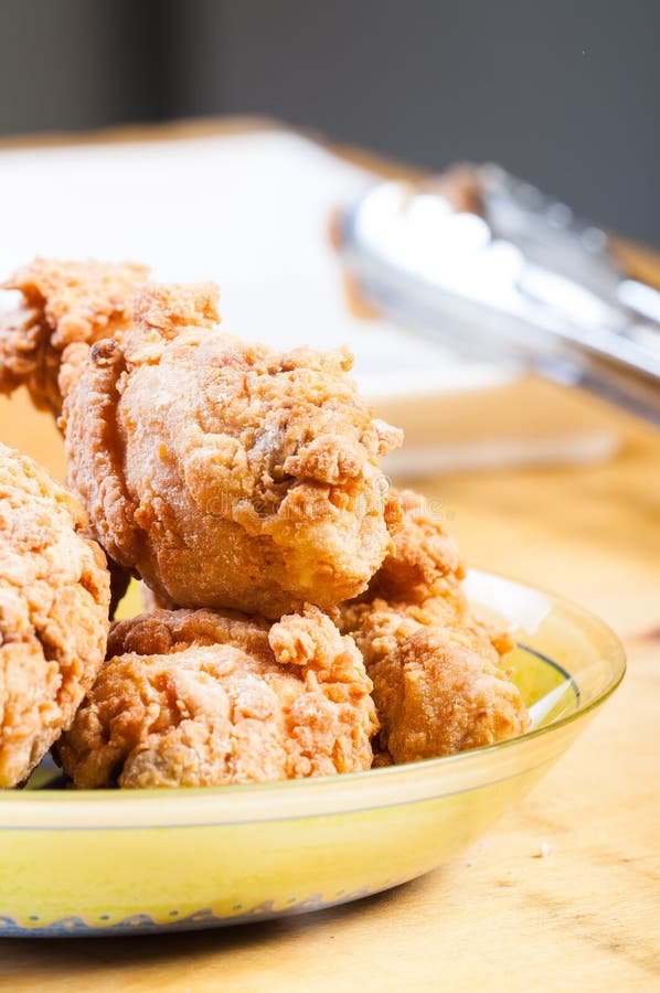 Crispy Fried Chicken Mix with Herbs and Spices Stock Photo - Image of ...