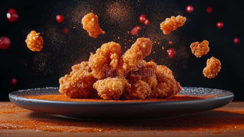 Chicken Falling Fried Stock Illustrations – 548 Chicken Falling Fried ...