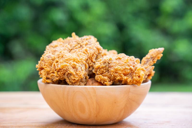 Crispy Fried Chicken Popular Fast Food Stock Image - Image of fast ...