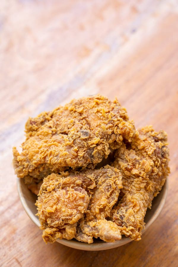 Crispy Fried Chicken Popular Fast Food Stock Image - Image of meat ...