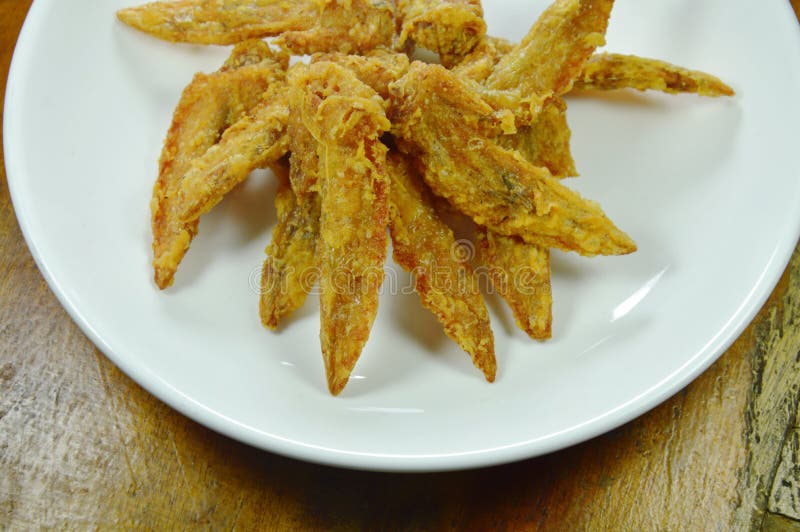 Crispy Fried Chicken Wing on Plate Stock Image - Image of flour, crispy ...