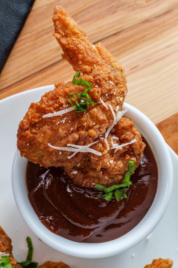 Crispy Fried Chicken Wings stock image. Image of crunchy - 165570215