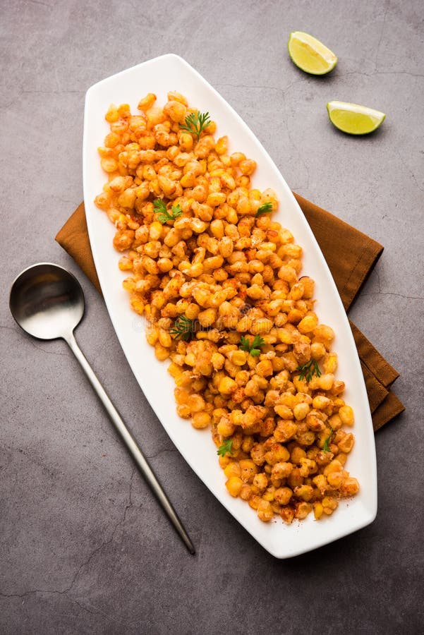 Crispy Fried Corn or Kernels or Pakora Stock Photo - Image of breakfast ...