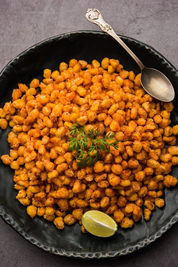 Crispy Fried Corn or Kernels or Pakora Stock Image - Image of meal ...